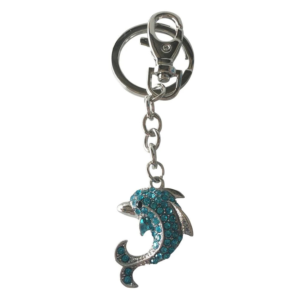 Dolphin Keyring Boxed Gift | Blue Small Cute Dolphin Keychain Ocean Gi ...