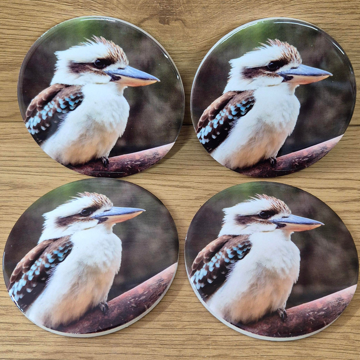 Australian Kookaburra Coaster - Set Of 4 | Australiana Bird Tourism Gi ...