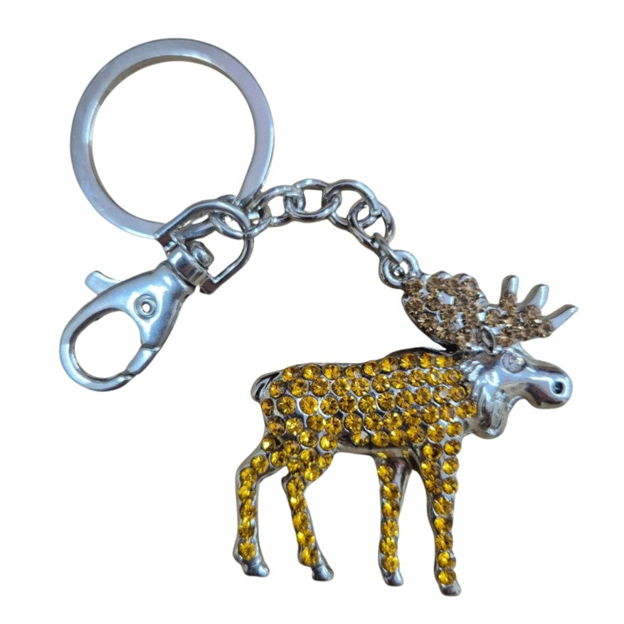 Moose Keyring | Large North American Moose Keychain Gift | Bag Chain A ...