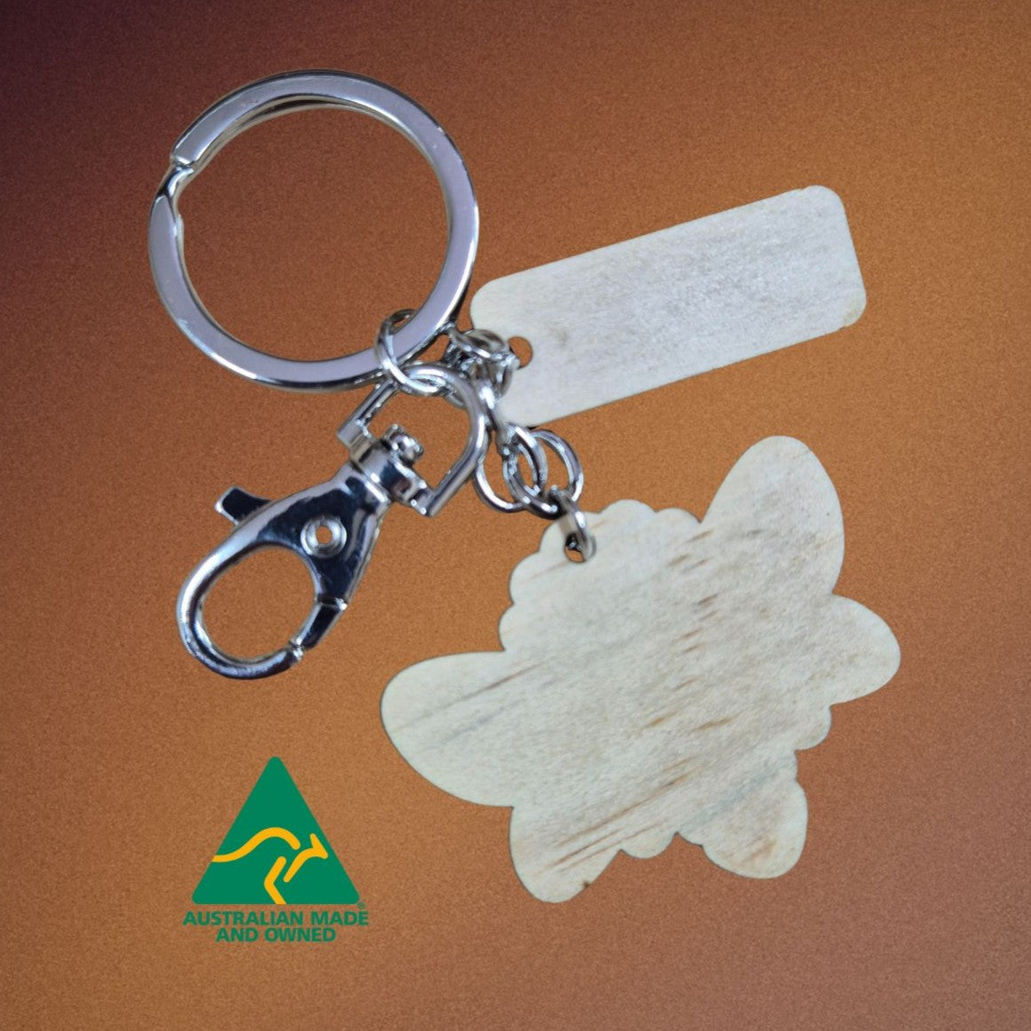 Bee Happy Bee Keyring | Made In Australia Sustainable Timber Bee Keych ...