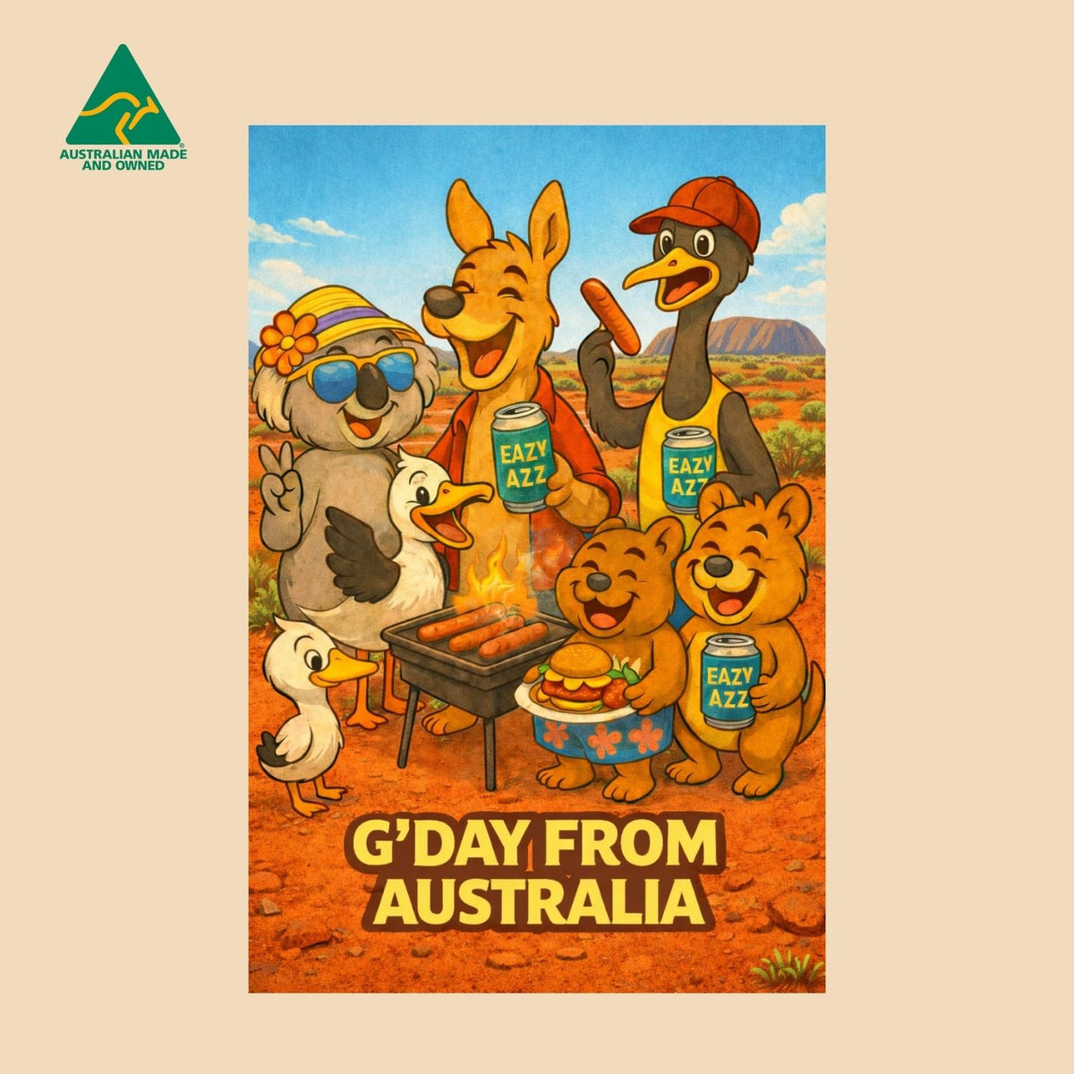 POSTCARD | Iconic Australian Animals | Outback Barbie | G'Day From Aus ...