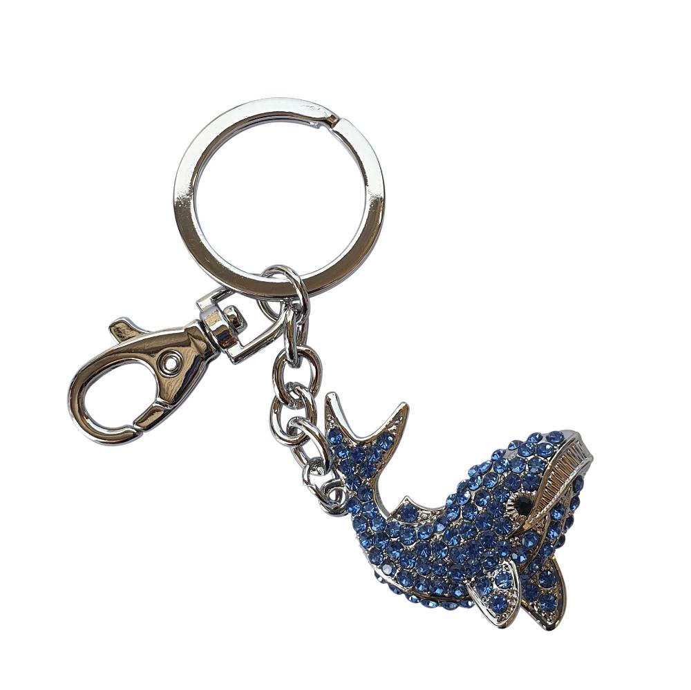Whale Keychain Gift | Blue Humpback Cute Whale Keyring | Ocean Animal ...